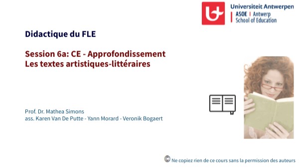 Didactique FLE - Session 6a CE - Approfondissement | Genially