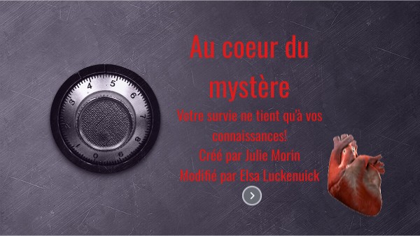 ST3 - Escape game : système cardiovasculaire | Genially