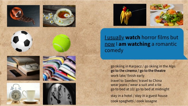 Present Simple Present Continuous | Genially