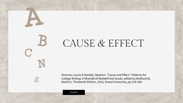 cause and effect | Genially