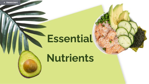 Essential Nutrients | Genially