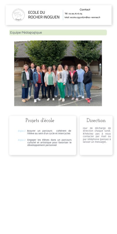 Equipe Pedagogique | Genially