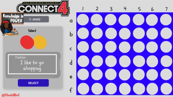connect 4 Les passe-temps | Genially