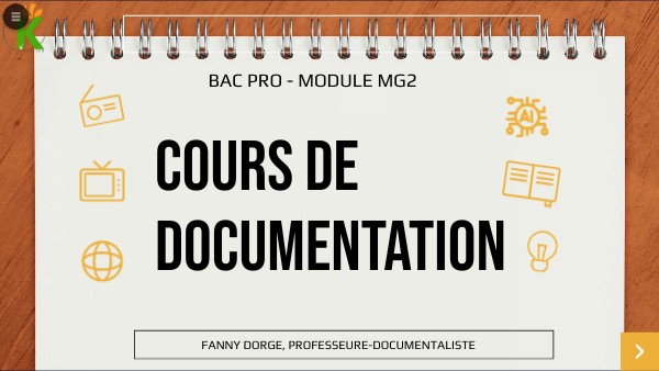 Bac PRO - Cours de DOC - MG2 | Genially