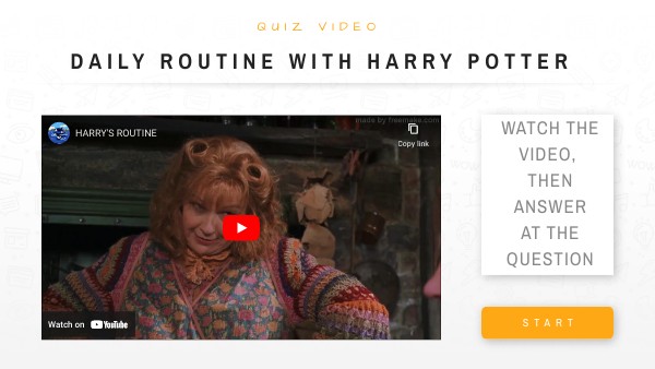 QUIZ daily routine | Genially