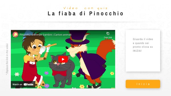 Pinocchio Aretè - quiz con feedback | Genially