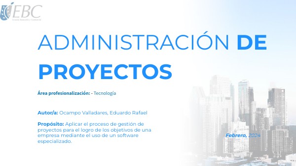 Administración de Proyectos | Genially