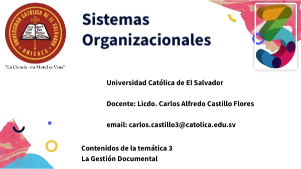 T3-Sistemas Organizacionales Sem3 | Genially
