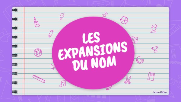 Les expansions du nom | Genially