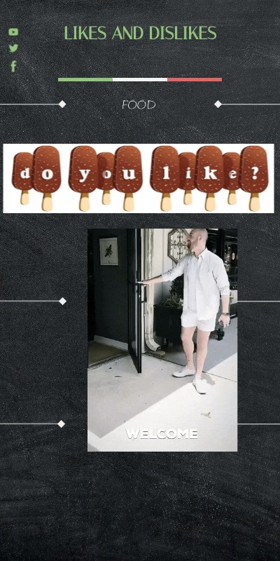 2025LIKES AND DISLIKES FOOD and money money money too 2022 | Genially