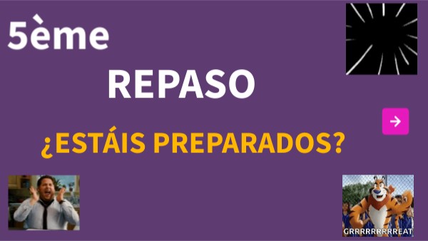 REPASO 5ème | Genially