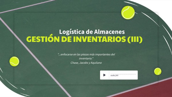 Gestión de Inventarios III | Genially