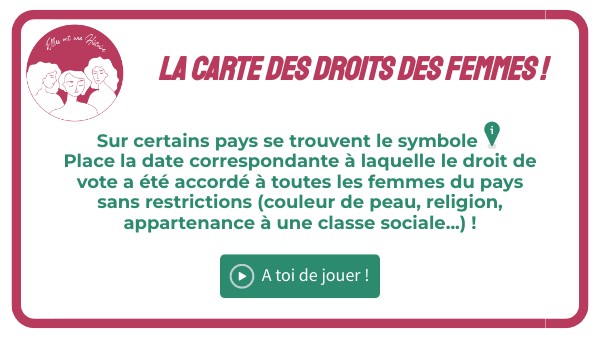 Carte droits des femmes | Genially