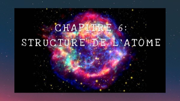 Structure de l'atome (partie 1) | Genially
