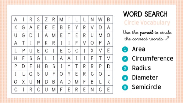 Circle Word Search | Genially