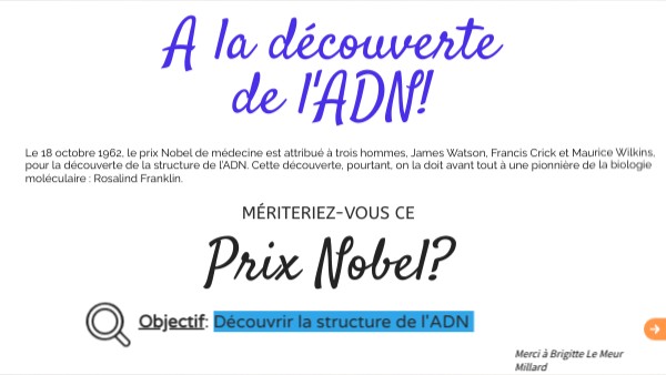 A la découverte de l'ADN | Genially