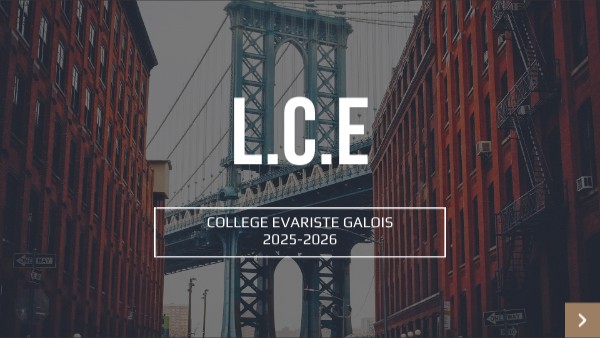 Présentation LCE 2025-2026 | Genially