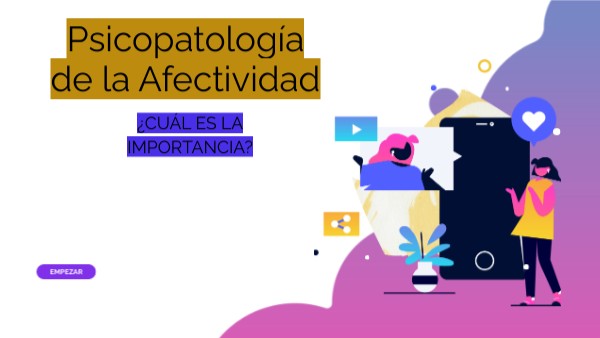 PSICOPATOLOGÍA DE LA AFECTIVIDAD | Genially