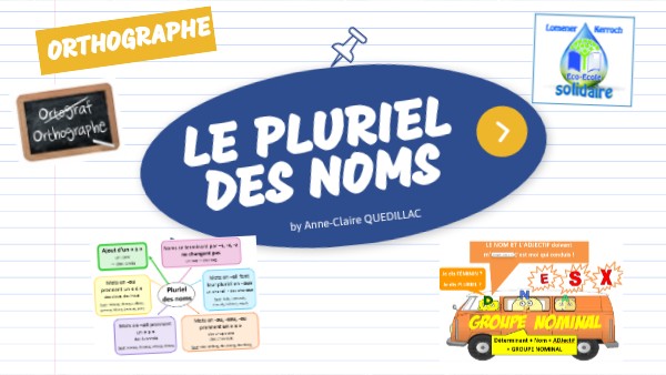 Le pluriel des noms | Genially
