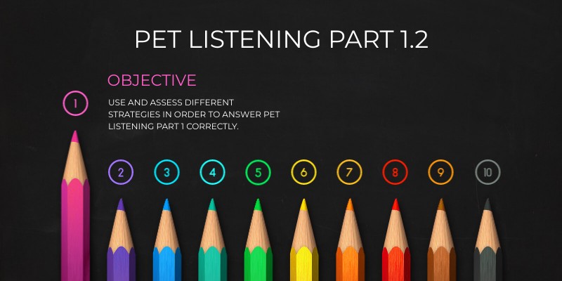 PET Listening Part 1.2 | Genially