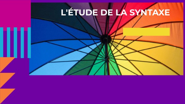 les catégories de syntagmes | Genially