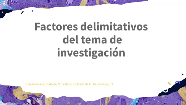 Tema problema y pregunta de Investigación | Genially