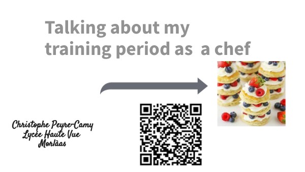 Talking about my training period | Genially