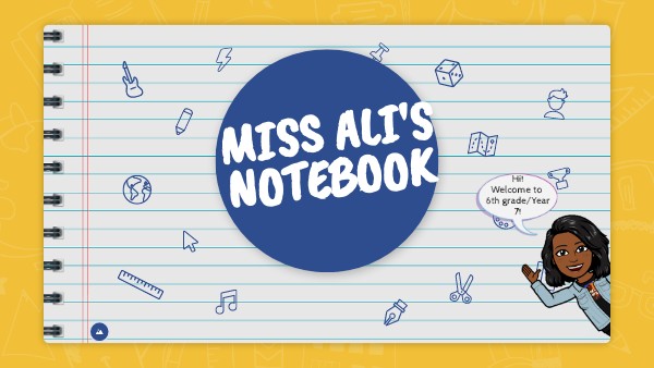 Miss ALI's notebook | Genially