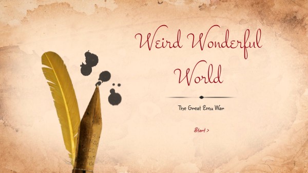 Weird Wonderful World Project | Genially