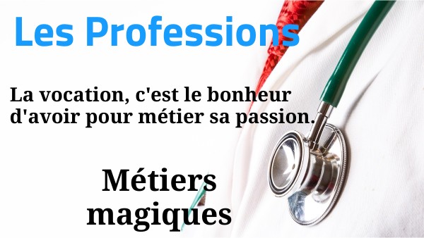 Les Professions | Genially