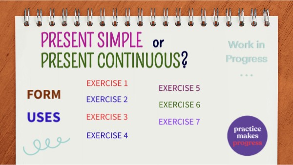 PRESENT SIMPLE Vs PRESENT CONTINUOUS | Genially