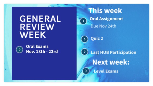 DLV 8LN3 General Review & Level Exams | Genially