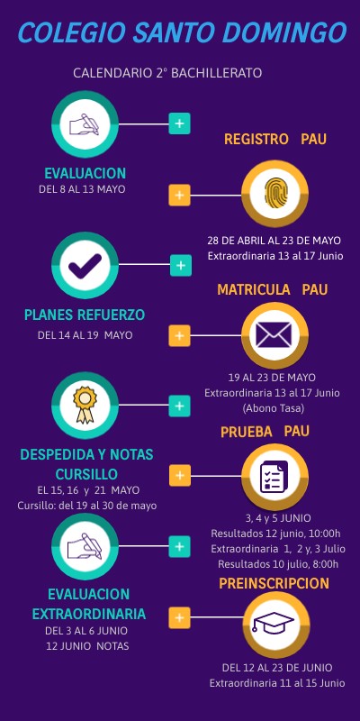 CALENDARIO 2 BACHILLERATO | Genially