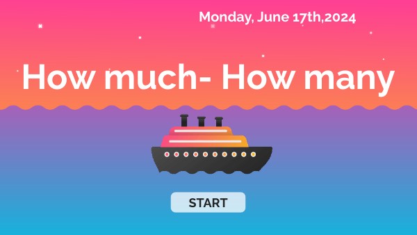 QUIZ much many | Genially