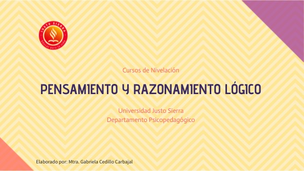 Pensamiento y razonamiento lógico | Genially