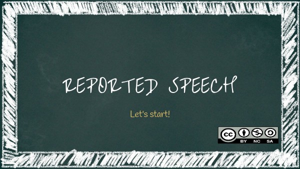 REPORTED SPEECH | Genially