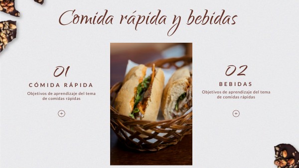 PRESENTACIÓN comida rápida y bebidas | Genially