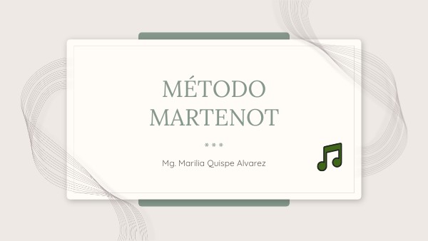 METODO MARTENOT | Genially