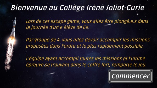 Escape game CM2 | Genially