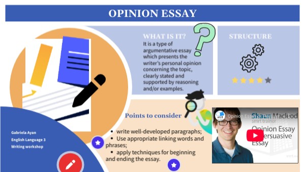 opinion essay | Genially