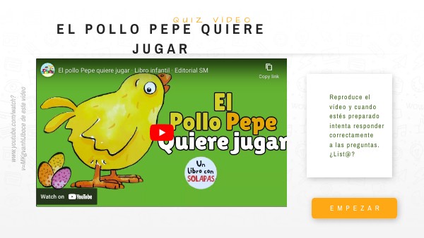 QUIZ VÍDEO EL POLLO PEPE | Genially