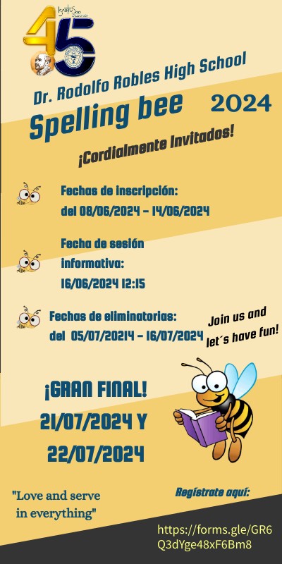 spelling bee 2021, ROBLES