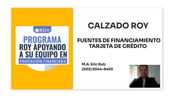 Financiamiento y tarjeta de crédito | Genially