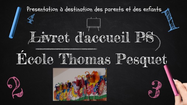 Livret d'accueil Petite section | Genially