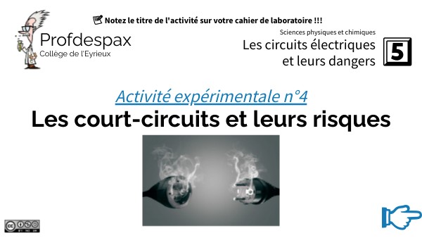 AE4 Les court-circuits et leurs risques | Genially