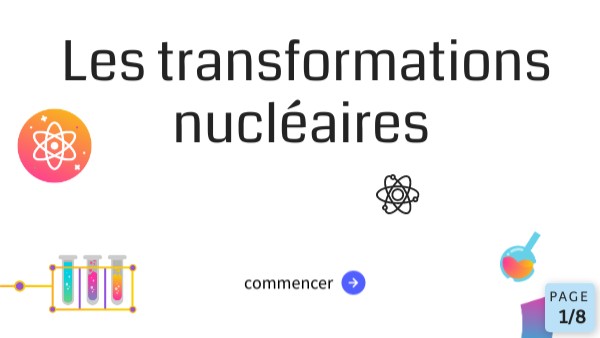 (2024) 1ère - Les transformations nucléaires | Genially