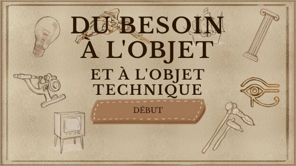De l'objet à l'objet technique | Genially