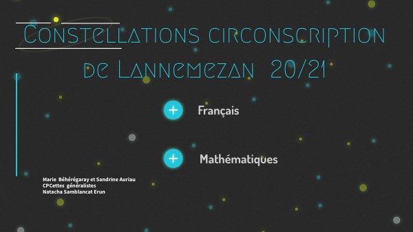 CONSTELLATIONS 2020_2021 | Genially