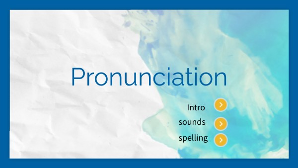 Pronunciation: sounds | Genially
