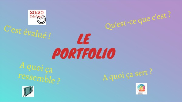LE PORTFOLIO | Genially